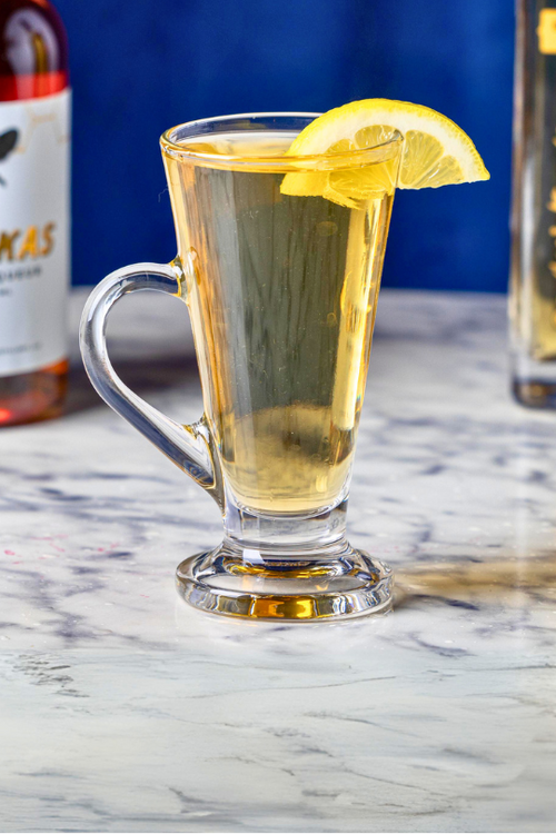 Hot Toddy Cocktail With Barrel Aged Gin